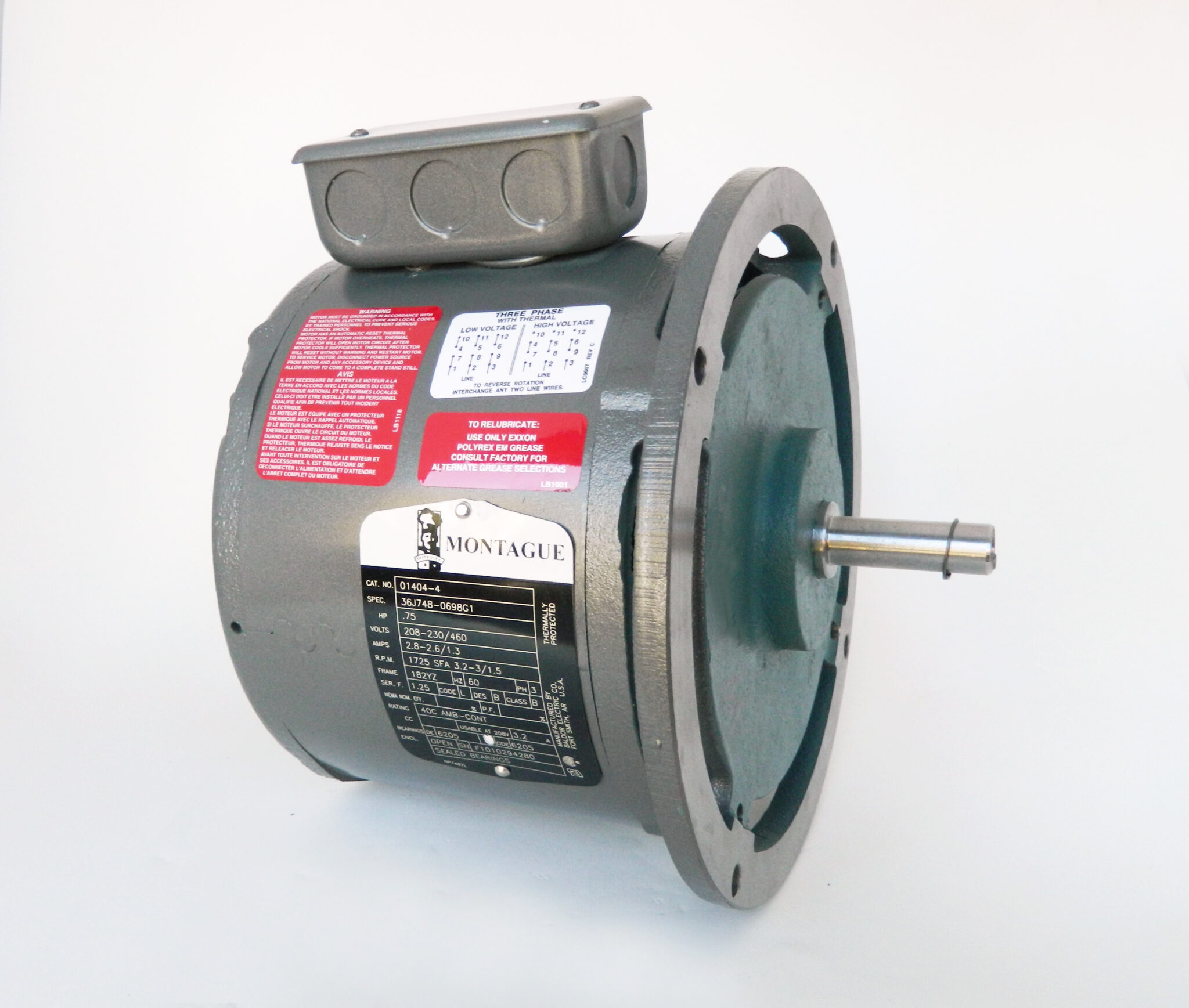 MOTOR, BALDOR-(230-440V), 60HZ, 3PH - Montague Company